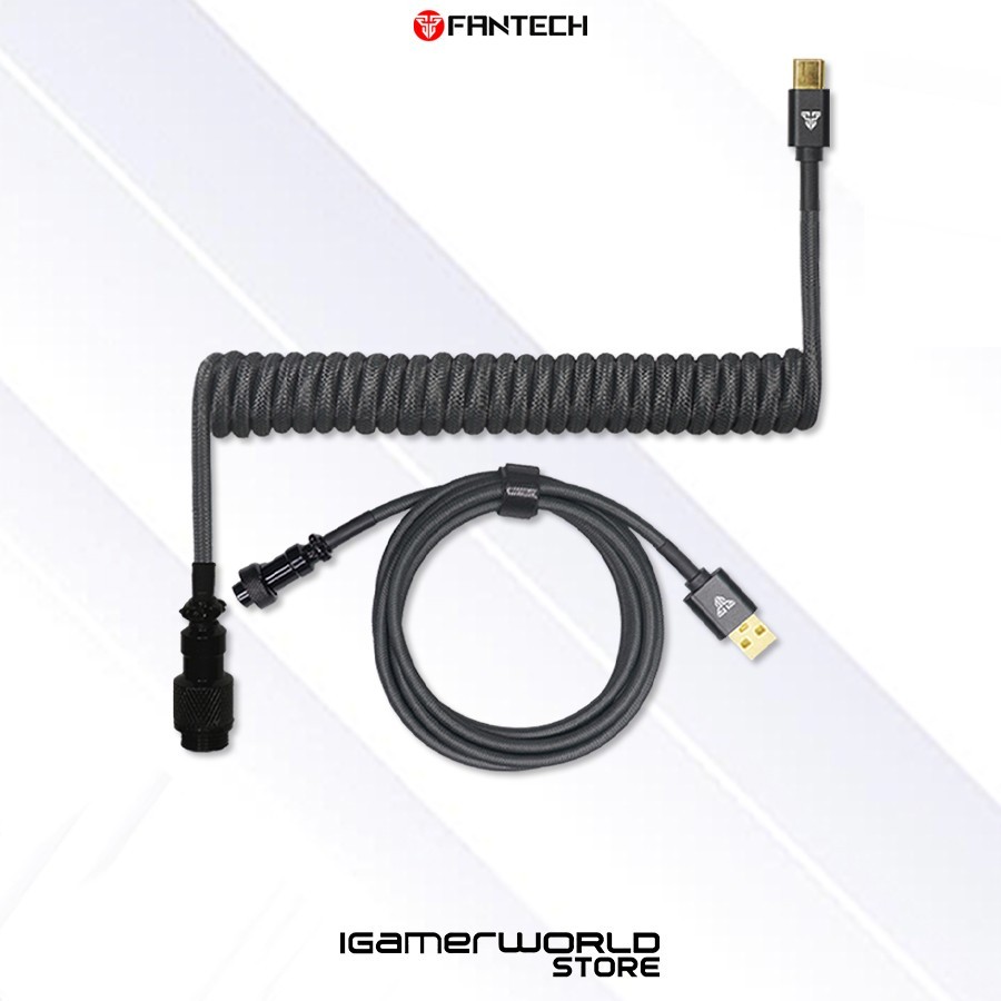 Jual Fantech AC701 Coiled Cable Aviator USB Type C for Mechanical ...