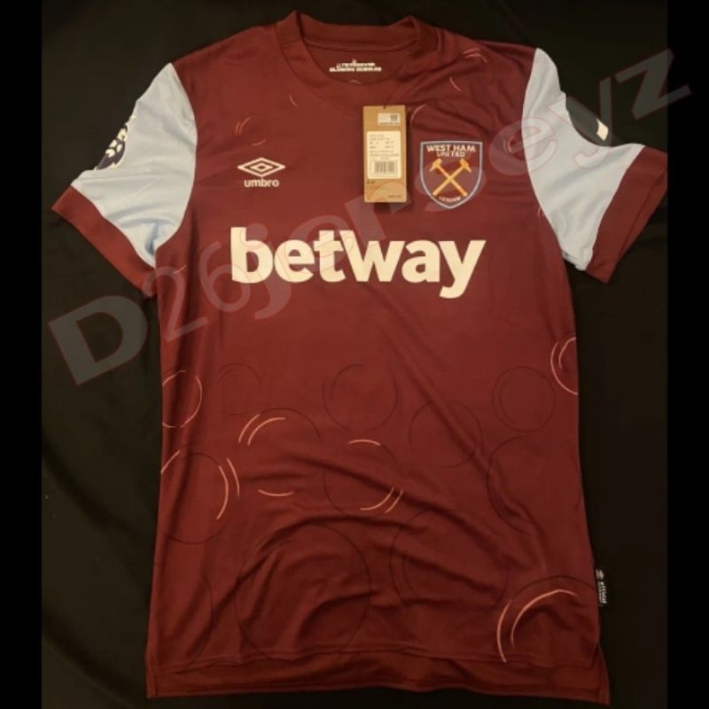 Jual Jersey West Ham United Home 2023 / 2024 + Patch | Shopee Indonesia