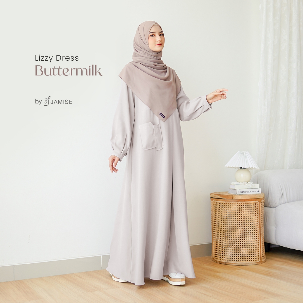 Jual JAMISE SYARI - Lizzy Dress Jamise Syari Dress Abaya Gamis Abaya ...