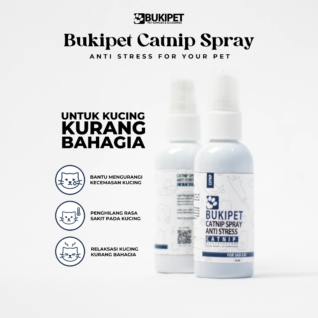 Jual Catnip Kucing Spray Catmint Anti Stress - BUKIPET CATNIP SPRAY | Shopee Indonesia