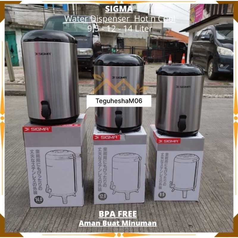 Jual SIGMA - Dispenser Termos Water Jug Air Panas / Dingin Sigma 9,5 ...