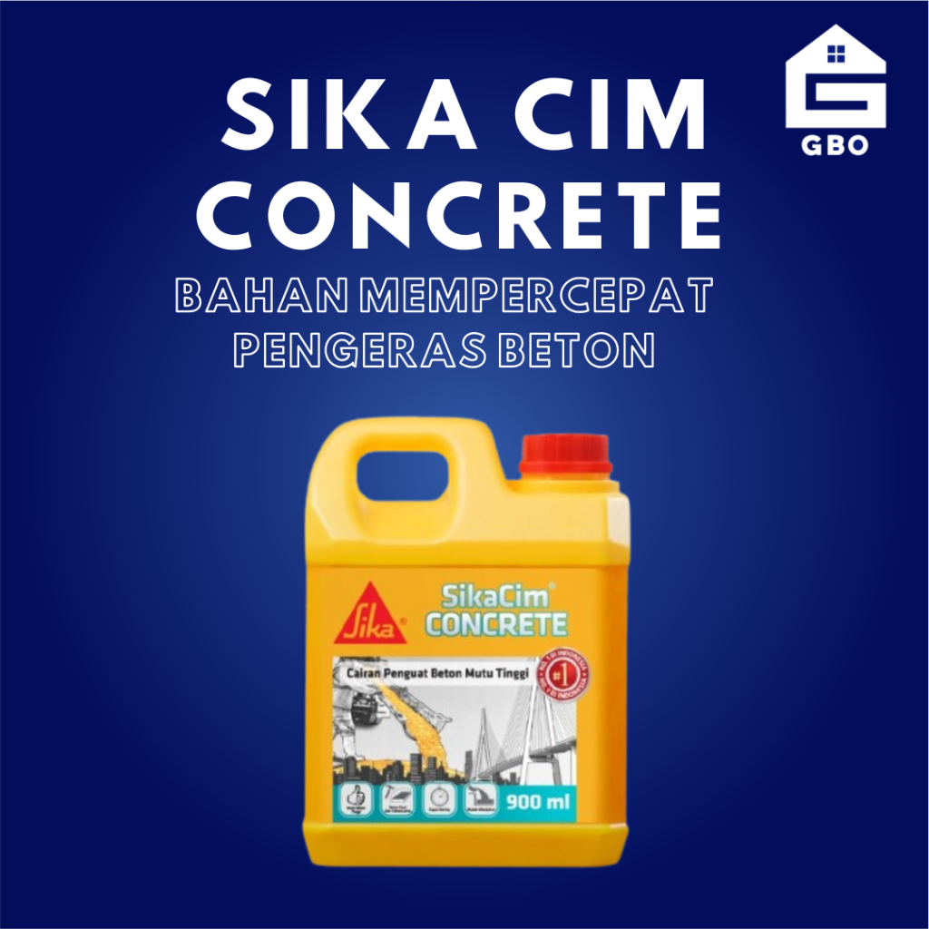 Jual SIKA CIM SIKACIM CONCRETE ADDITIVE 900ml / PENGERAS BETON -ORIGINAL | Shopee Indonesia