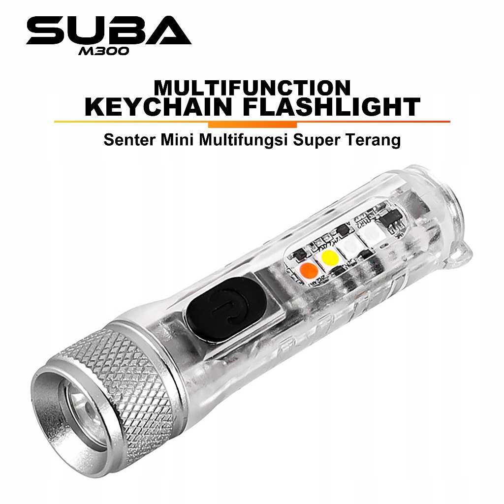 Jual Senter Camping Mini Multifungsi SUBA M300 Keychain Flashlight 400 ...