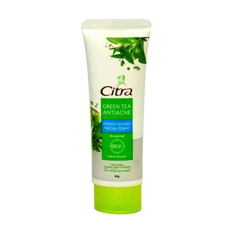 Jual CITRA Green Tea Antiacne Facial Foam 50g | Shopee Indonesia