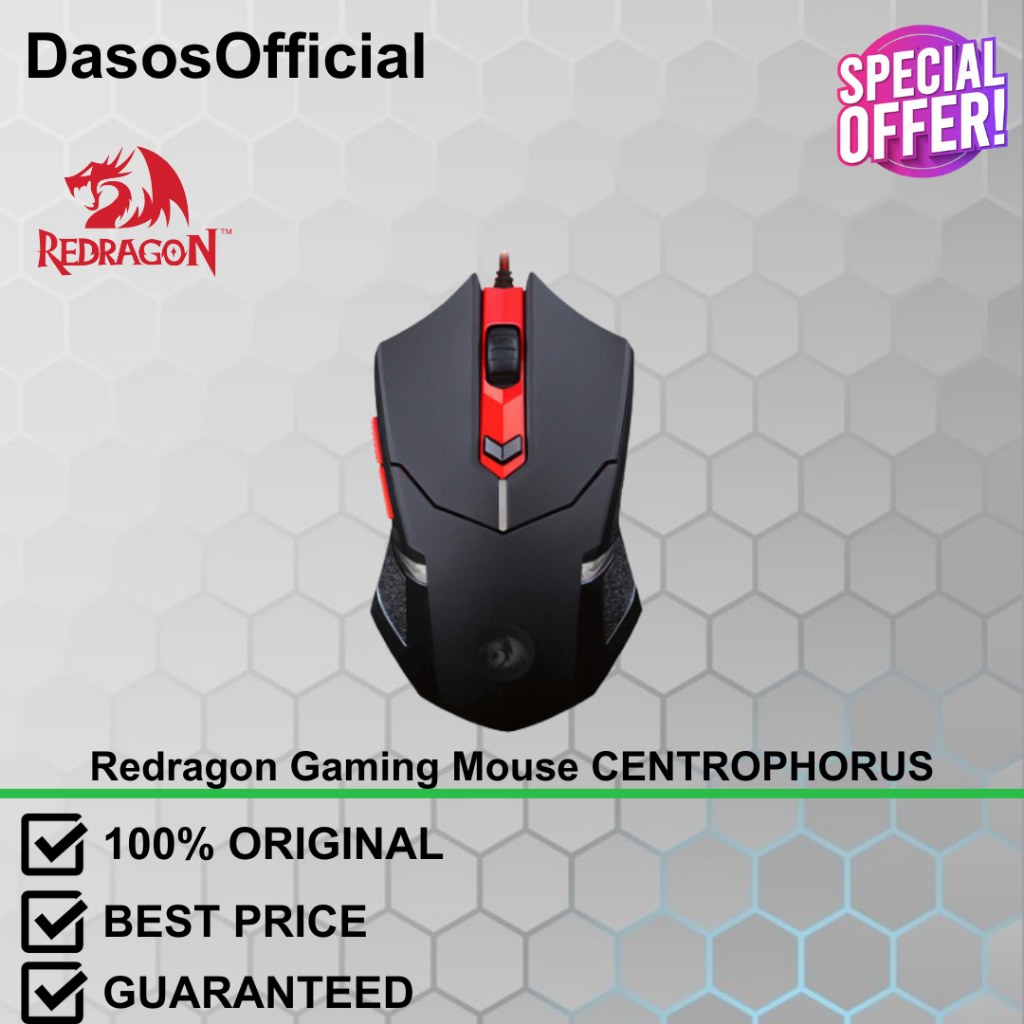 Jual Redragon Gaming Mouse CENTROPHORUS - M601-3 - RGB | Shopee Indonesia