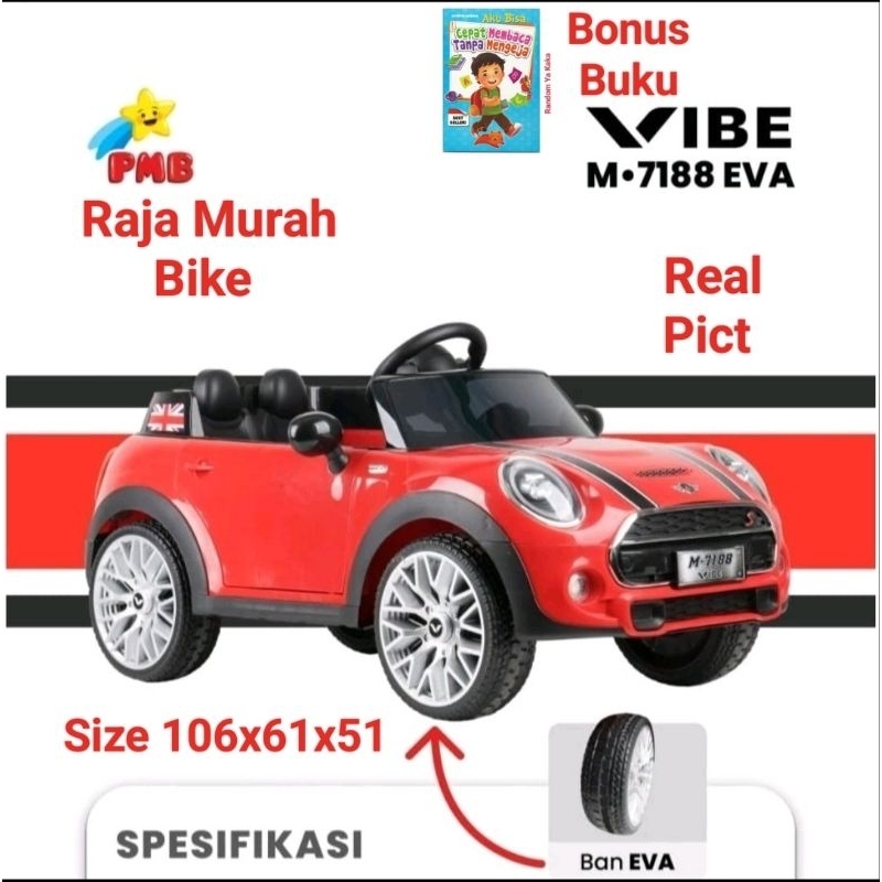 Jual Mobil Aki Mini Cooper PMB M-7188 Mobilan Aki Remote Control Mobil ...