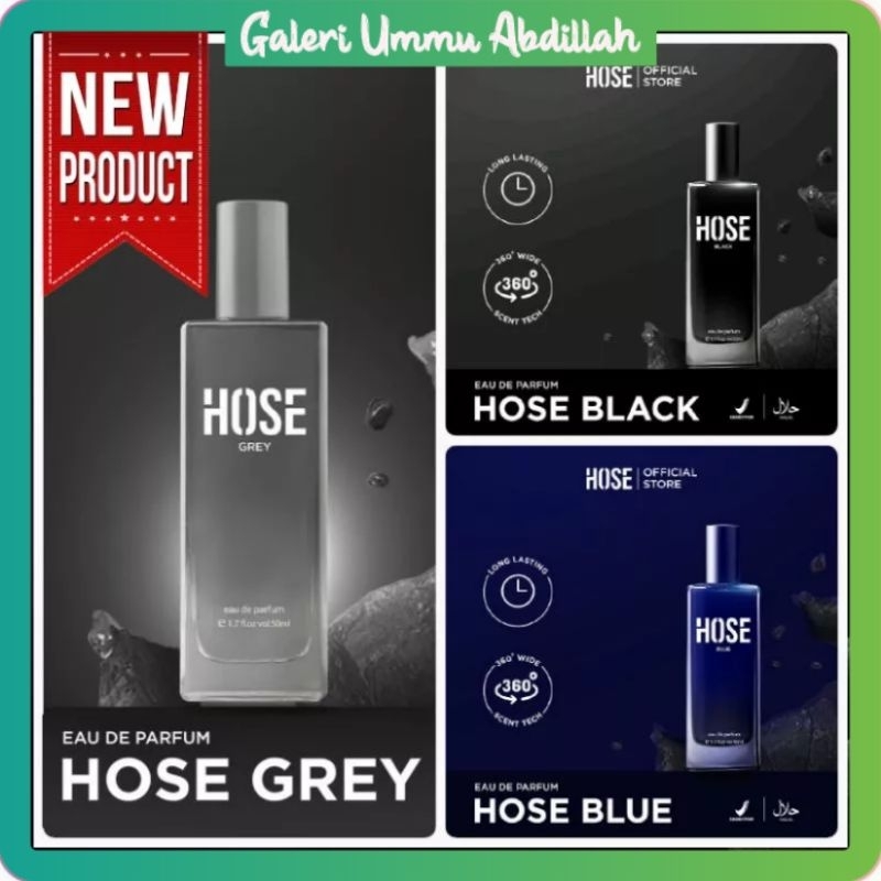 Jual HOSE EDP Black Blue Grey 50 ml Parfum Pria HOSE Eau De Parfum ...