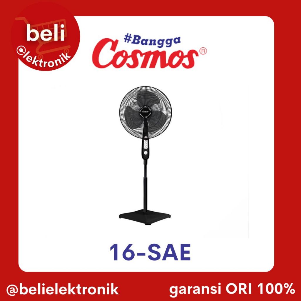 Jual COSMOS Stand Fan/Kipas Angin Berdiri 16 Inch 16-SAE | Shopee Indonesia