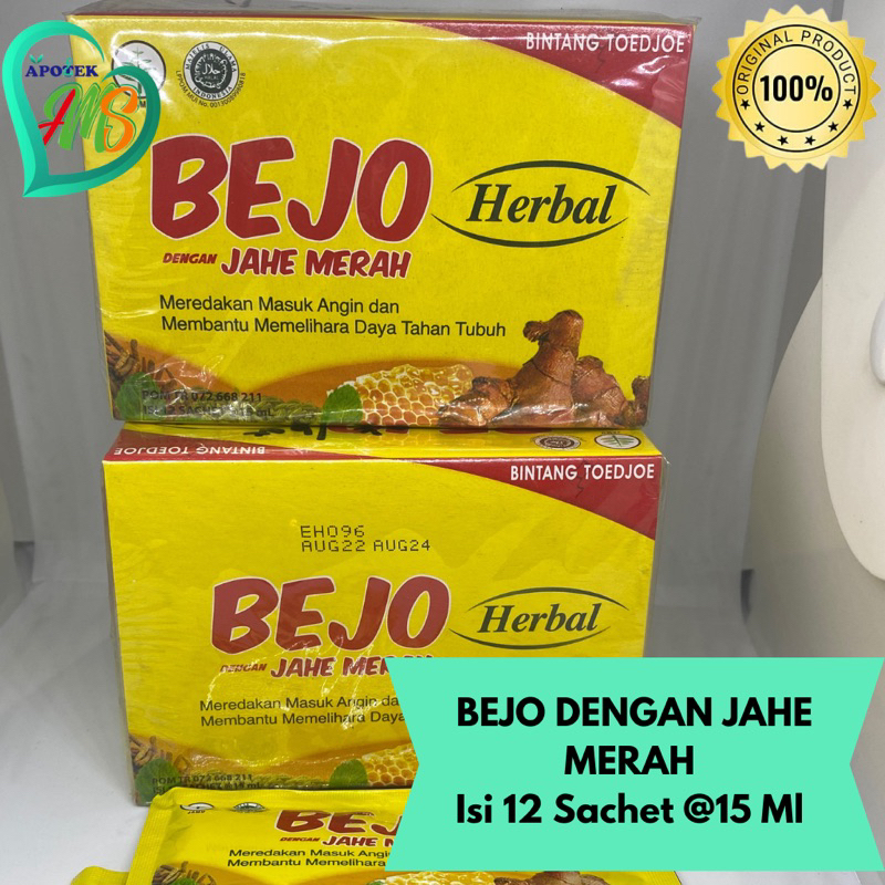 Jual Bejo Jahe Merah Herbal Isi 12 Sachet (Bisa Eceran) | Shopee Indonesia