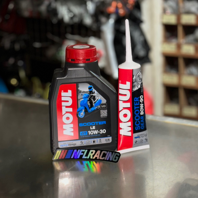 Jual PAKET [2PCS] OLI MOTUL SCOTER LE 4T SAE 10W-30 0.8L + OLI GARDAN ...
