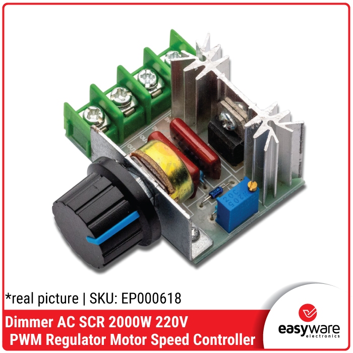 Jual Dimmer AC SCR 2000W Motor Speed Controller 220V PWM Regulator | Shopee Indonesia
