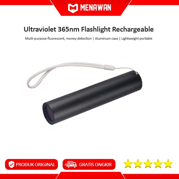 Jual UV Flashlight Rechargeable Lampu Senter Uang Palsu Ultraviolet UV ...