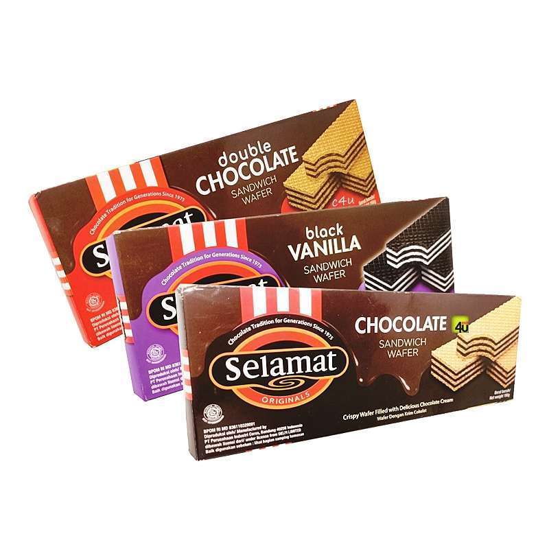 Jual SELAMAT WAFER 145GR CHOCOLATE 1 BOX ISI 24 | WAFER COKLAT | Shopee ...