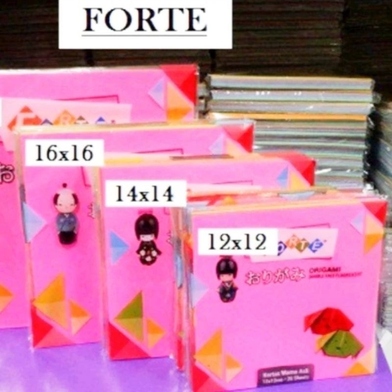 Jual 10 bungkus origami 12x12 14x14 16x16 kertas lipat | Shopee Indonesia
