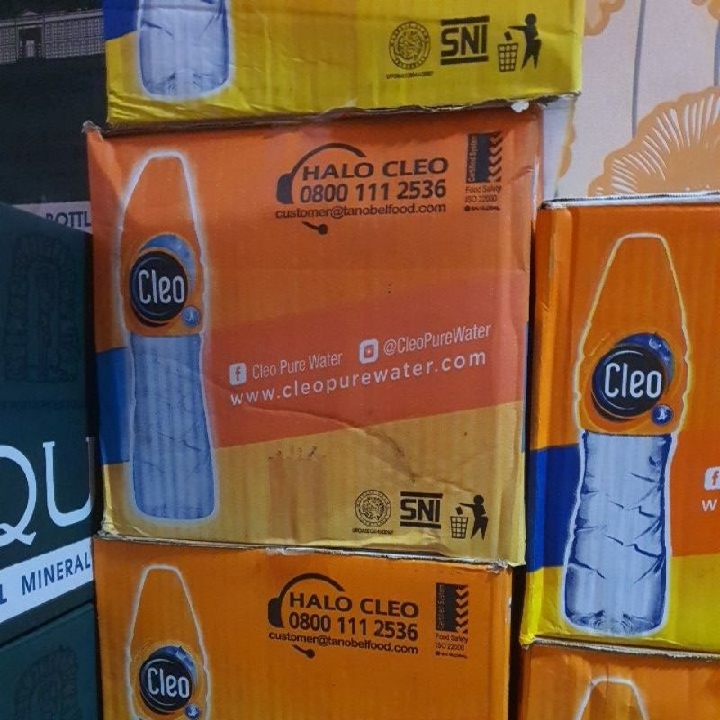 Jual Cleo Pure Water 24x550ml Botol tutup lancip | Shopee Indonesia