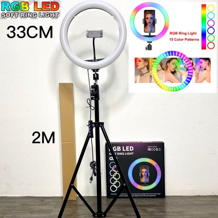 Jual RINGLIGHT 33CM + TRIPOD | Shopee Indonesia