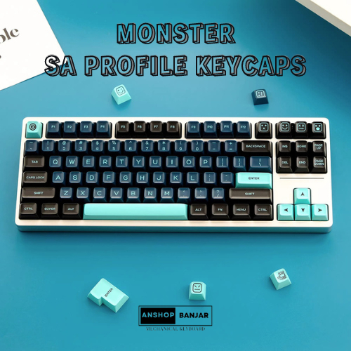 Jual MONSTER Keycaps SA Profile Double Shot mechanical keyboard keycap ...