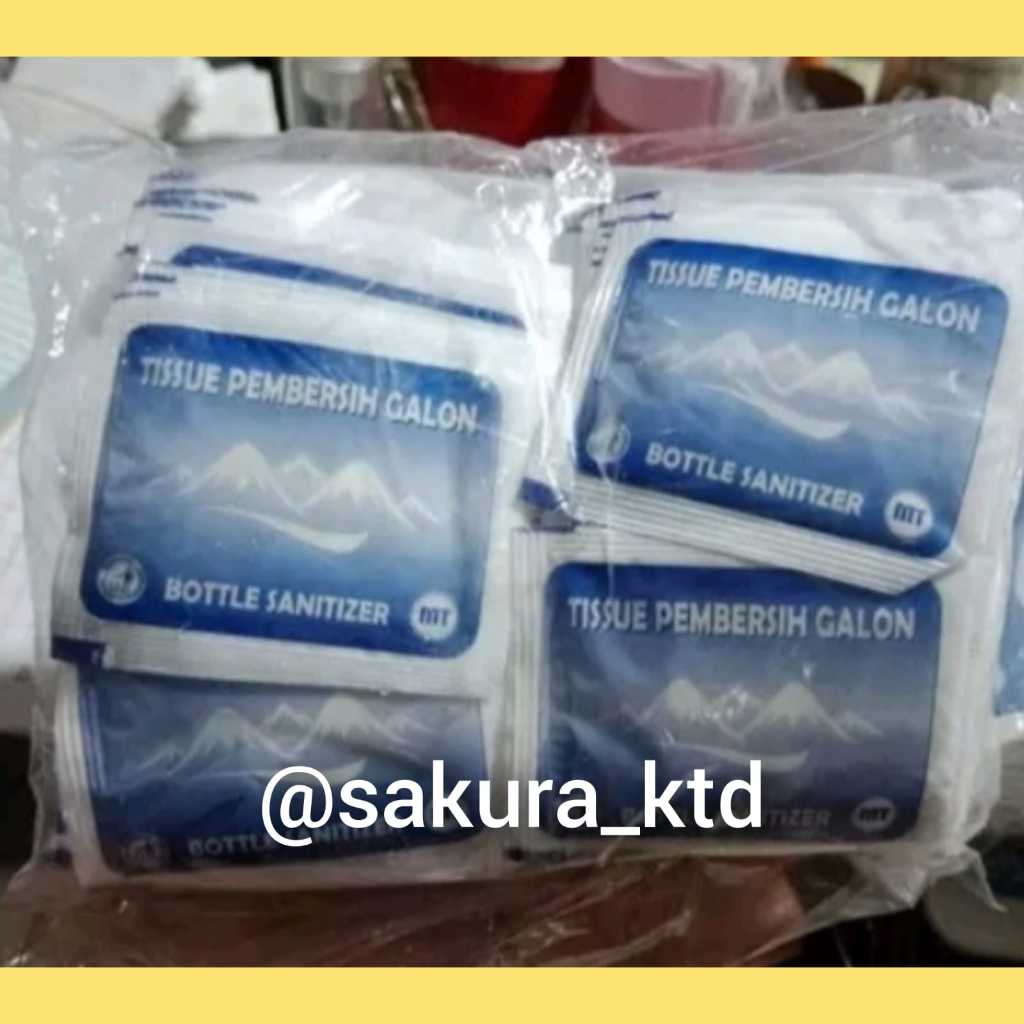 Jual Tisu Galon | Tissue Pembersih Galon 1 pak 100 pcs | Shopee Indonesia