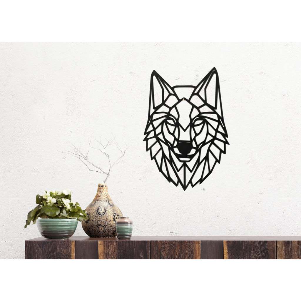 Jual Wolf Wall Art Polygon Art Wall Decor 3d Sculpture Hiasan Dinding ...