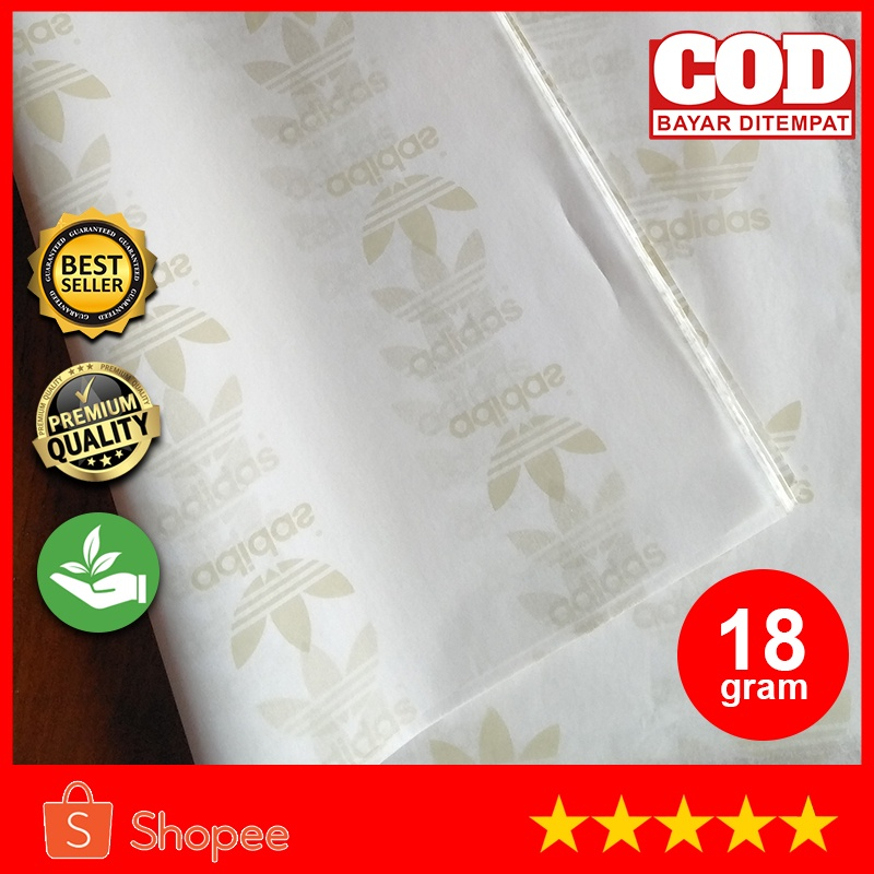 Jual Kertas Sepatu Tissue Paper Adidas Originals Logo - Kardus Adidas ...