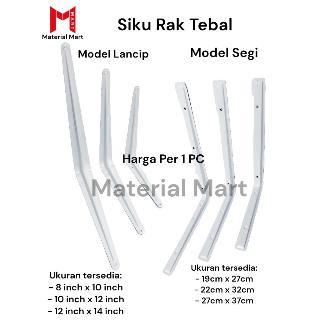 Jual Siku Rak L Tebal | Penahan Rak Ambalan | Shelf Brackets L | Besi ...