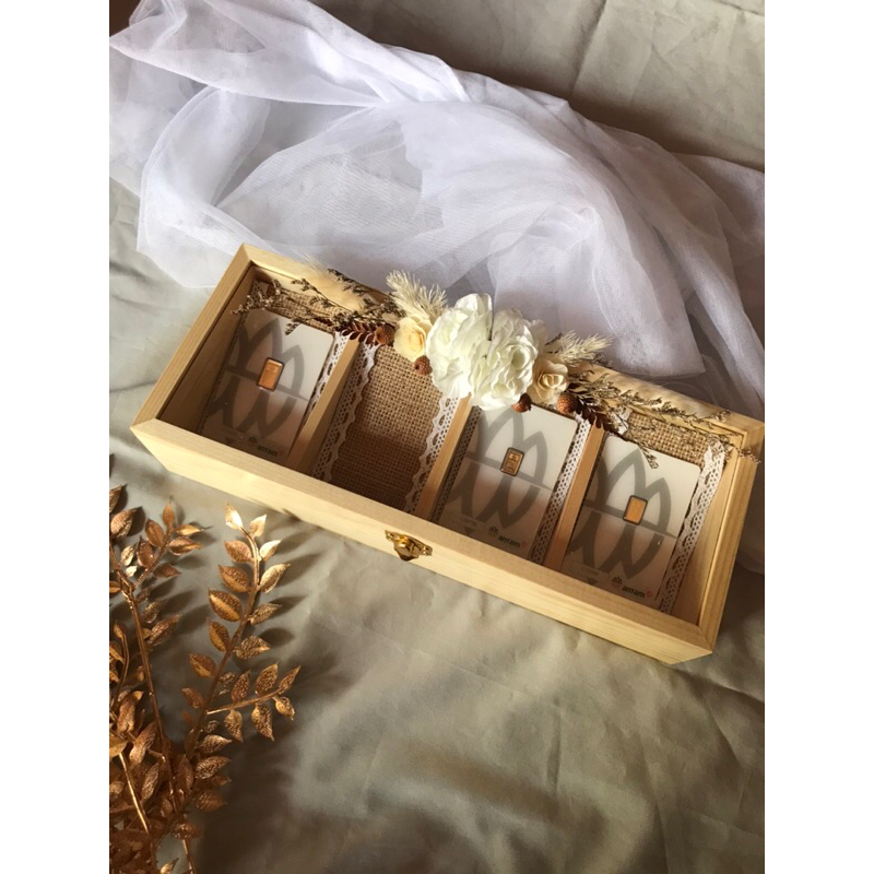Jual custom tempat perhiasan/kotak antam | Shopee Indonesia