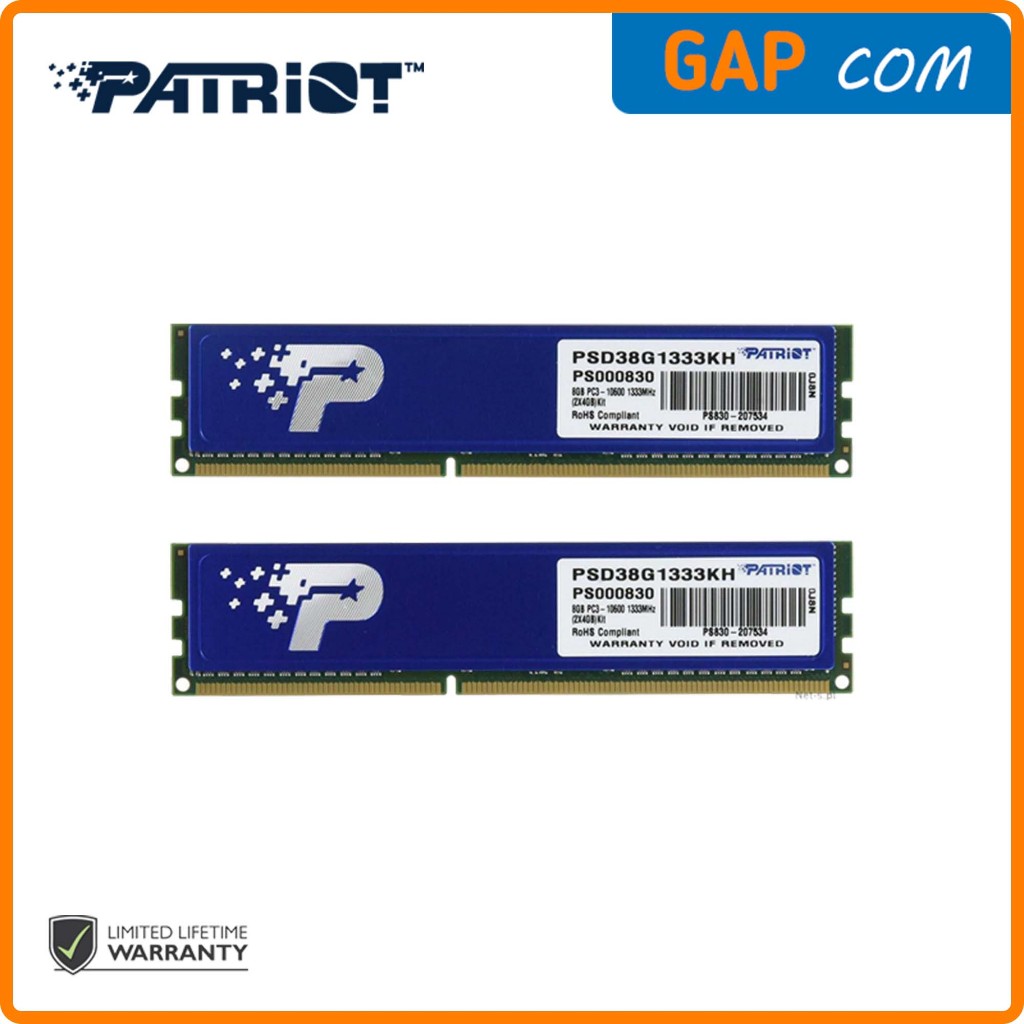 Jual RAM Patriot Sig Line DDR3 4GB/8GB 1333MHz/1600MHz Singel/Dual ...