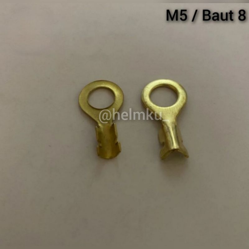 Jual Skun Ring Kuningan Bulat Terminal Aki M5 Baut 8 | Shopee Indonesia