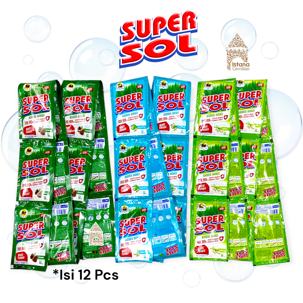 Jual Super Sol / Supersol Karbol Wangi 19 ML Renceng (is 12 pcs ...