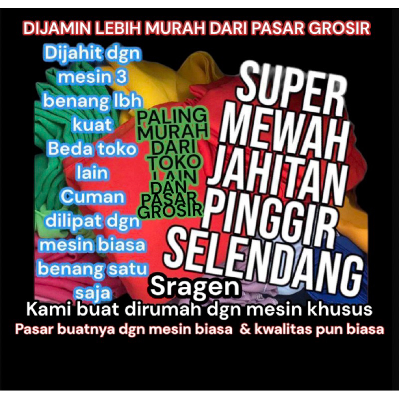 Jual selendang tari 2,5 meter/ Sampur Tari Bali / Sampur Bali Polos ...