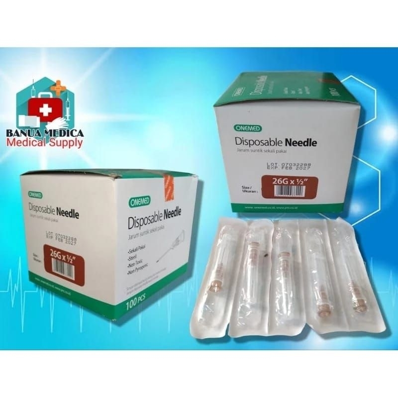 Jual Disposable Needle Onemed box isi 100 | Shopee Indonesia