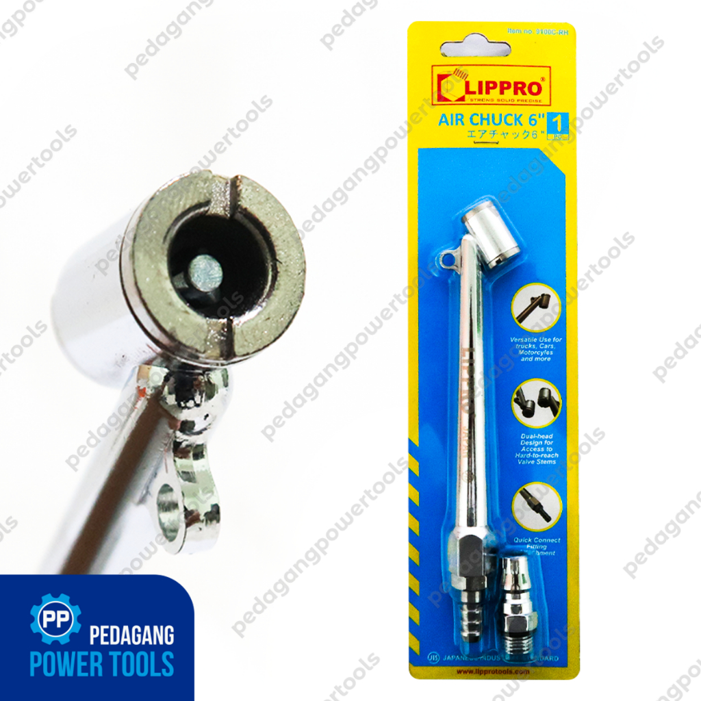 Jual LIPPRO AIR CHUCK 6 INCH ALAT PENGISI ANGIN POMPA BAN MOBIL MOTOR ...