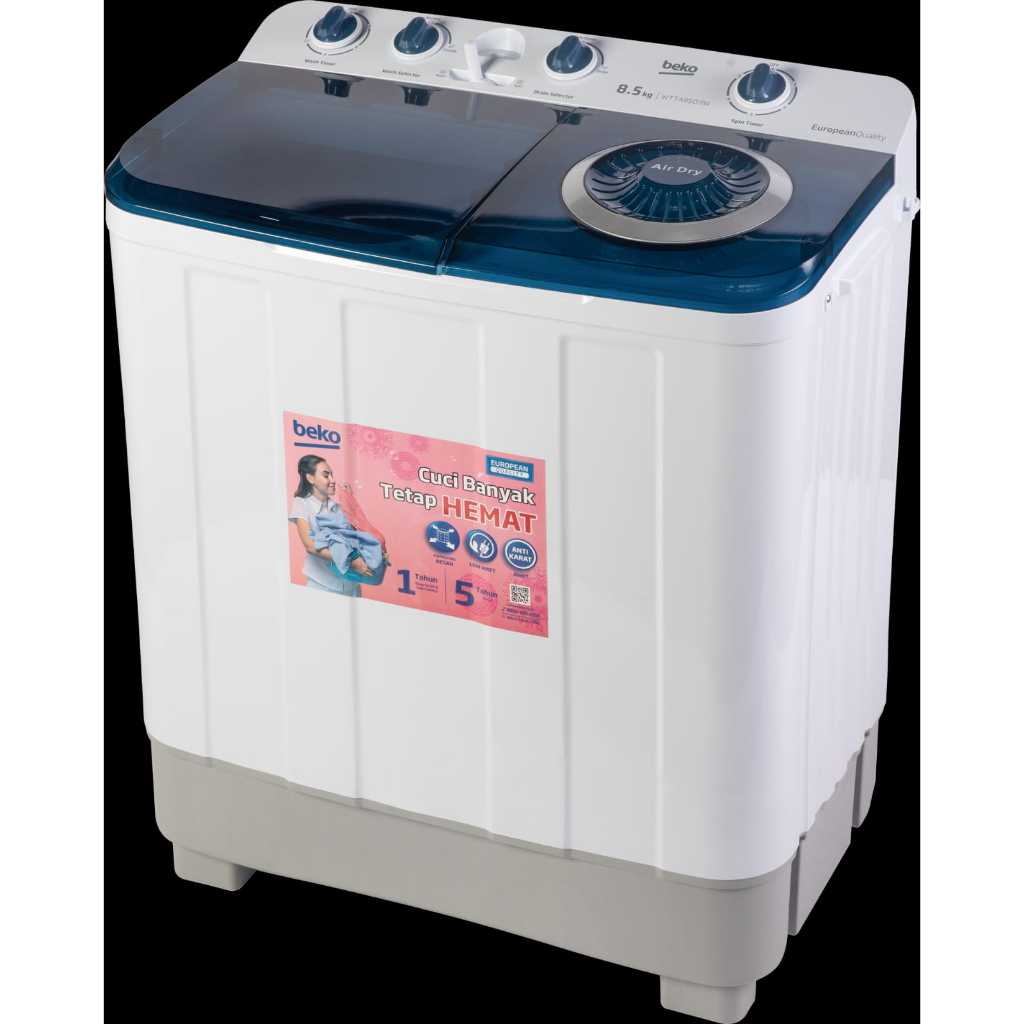 Jual MESIN CUCI BEKO SEMI OTOMATIS AUTOMATIC WASHING MACHINE WTTA8503W ...