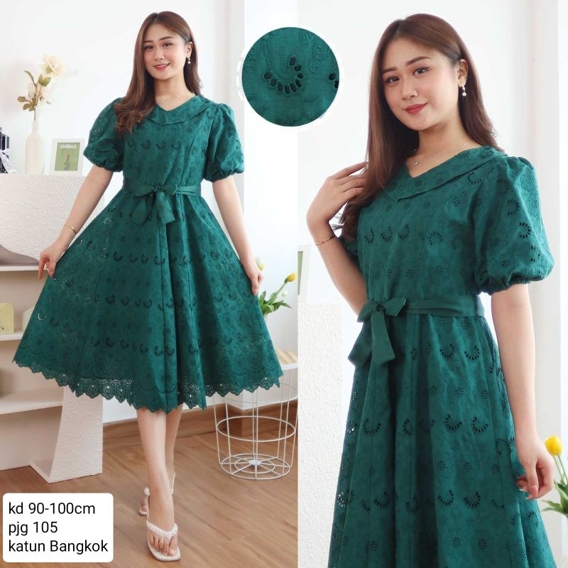 Jual NEW!! Dress Katun Bolong/ Dress Katbol/ Dress Mewah | Shopee Indonesia