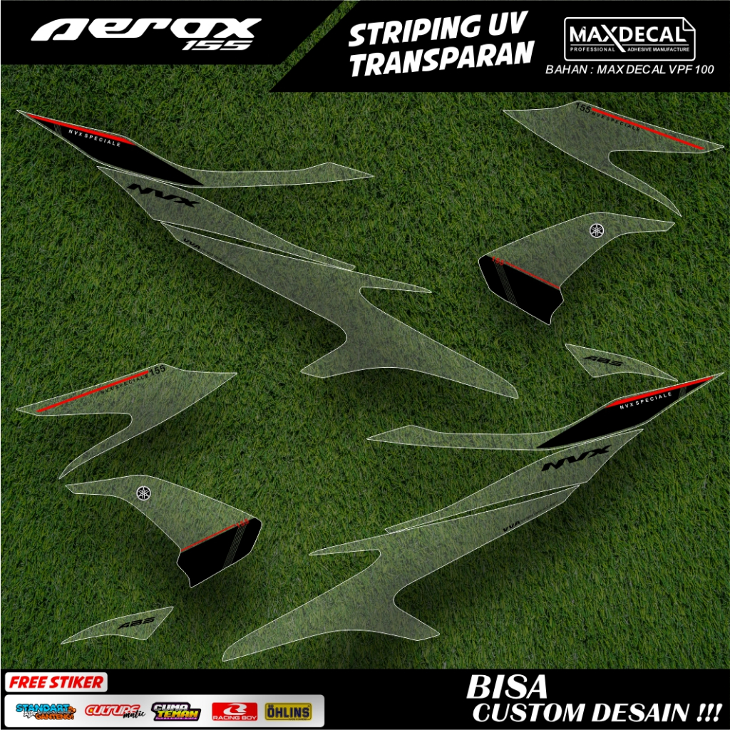 Jual STRIPING AEROX NEW CYBER CITY/ STICKER AEROX OLD / STIKER STRIPING ...