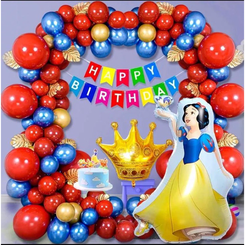 Jual Paket Dekorasi Princess Snow white | Shopee Indonesia