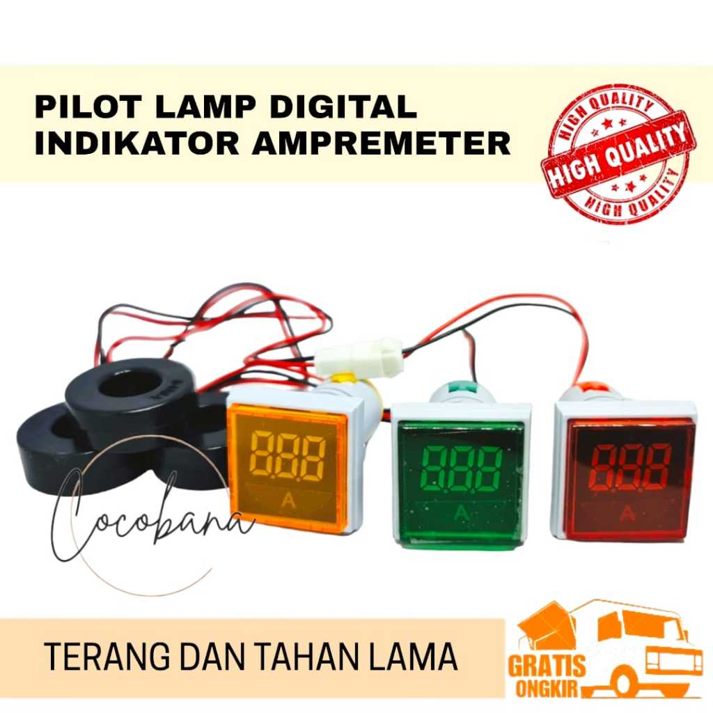 Jual Pilot Lamp Digital Indikator Amperemeter AD16-22FSA | Shopee Indonesia