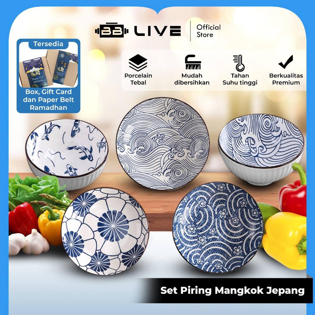 Jual BB Live Piring Mangkok Jepang Keramik / Piring Mangkok Makan ...
