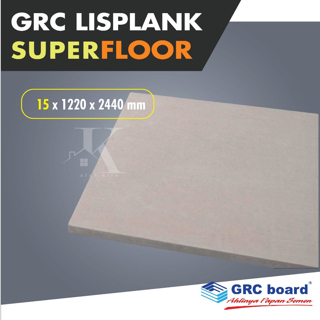 Jual Super Floor 15mm / Super Panel / Papan Lantai GRC 1.22X 2.44 ...