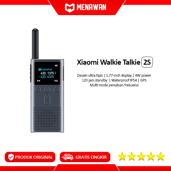 Jual Xiaomi Mijia Smart Walkie Talkie 1S/2S HT Radio Intercom Original ...