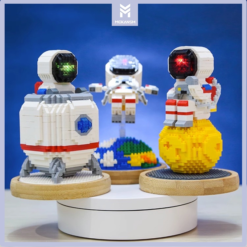 Jual MEKANSM Mainan Balok Bangunan Astronot Nano Block Space Astronaut ...