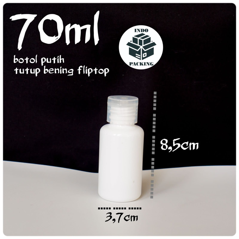 Jual Botol Fliptop 70ml 70 ml PET Flip top / Botol plastik / Hand ...