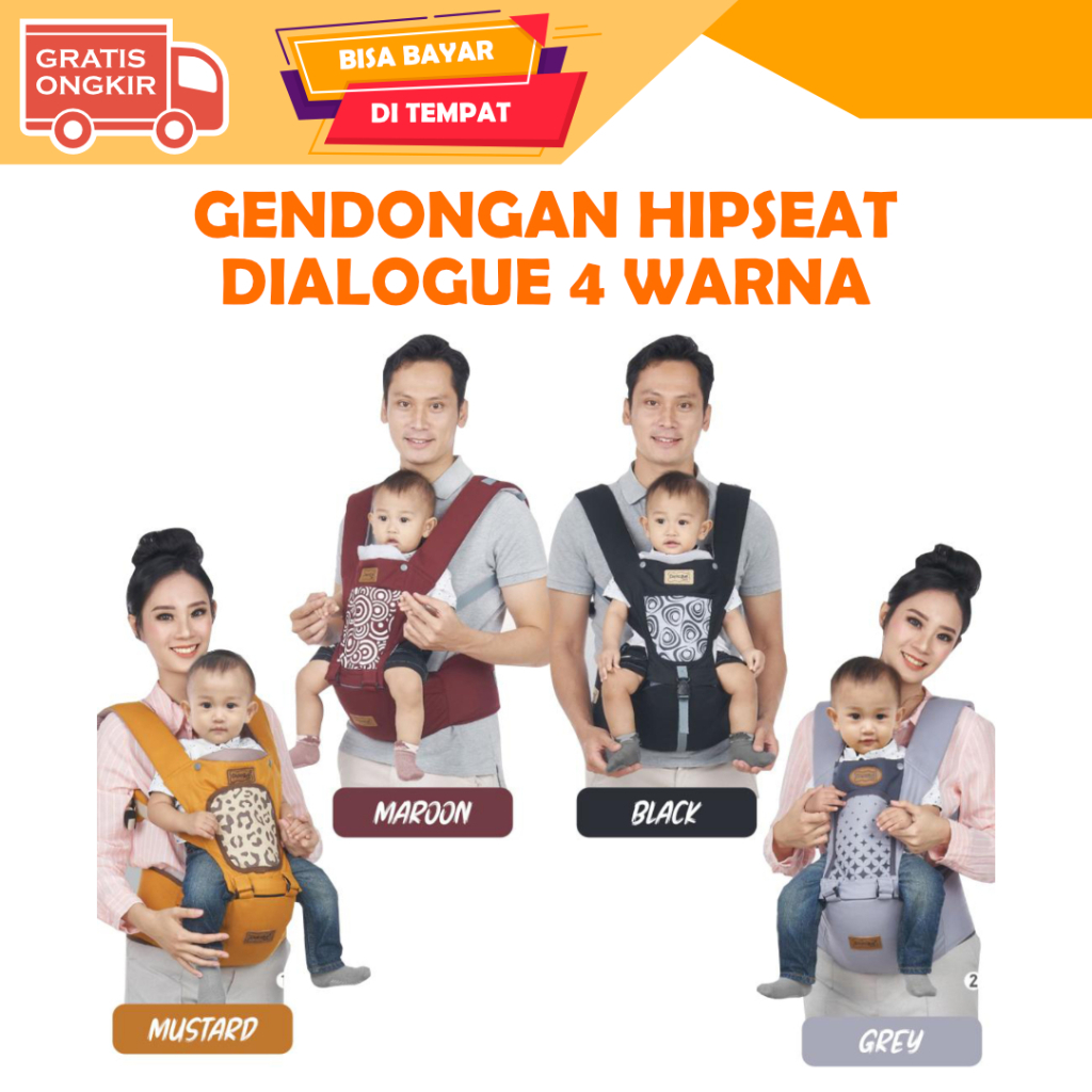 Jual Dialogue Gendongan Bayi Gendongan Hipseat Dialogue 7 in 1 Leon ...