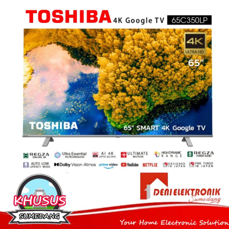 Jual LED 65" Toshiba Smart Tv 4K 65C350 (KHUSUS SUMEDANG) | Shopee Indonesia