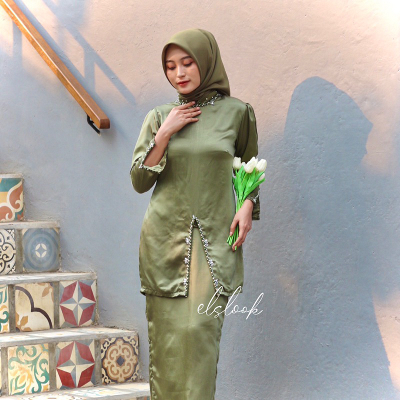 Jual Jihan Set Kurung (READY STOK) one set satin baju kurung melayu ...