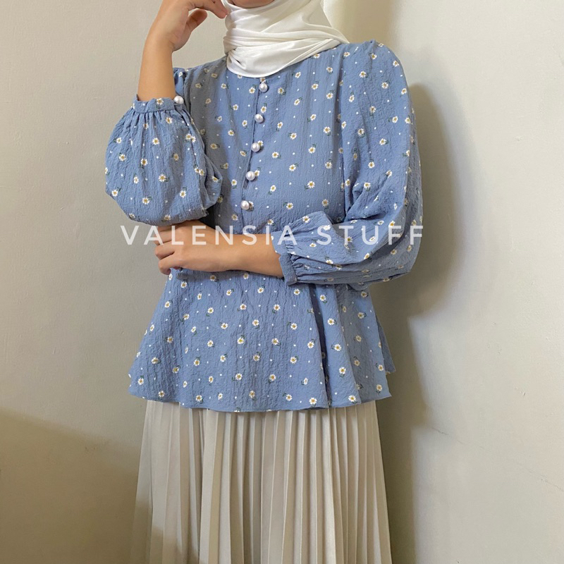 Jual DAISY BLOUSE / BLOUSE MOTIF BUNGA-BUNGA | Shopee Indonesia