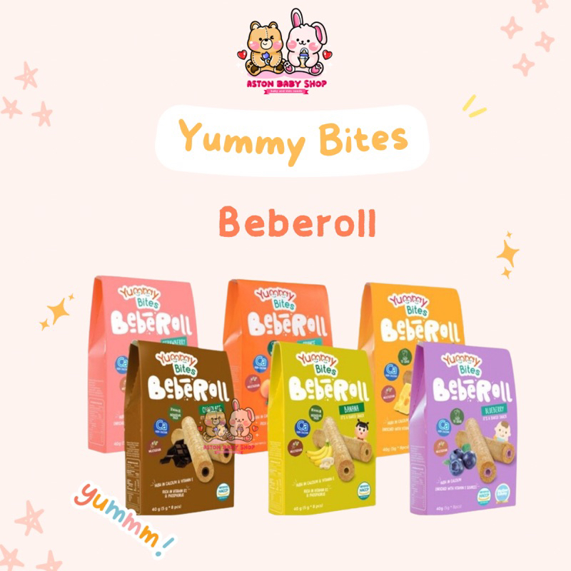 Jual Yummy Bites Beberoll 40 gr Cemilan Snack Bayi 9 bulan ke atas ...