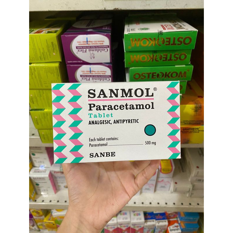 Jual Sanmol tablet paracetamol box isi 25 strip | Shopee Indonesia