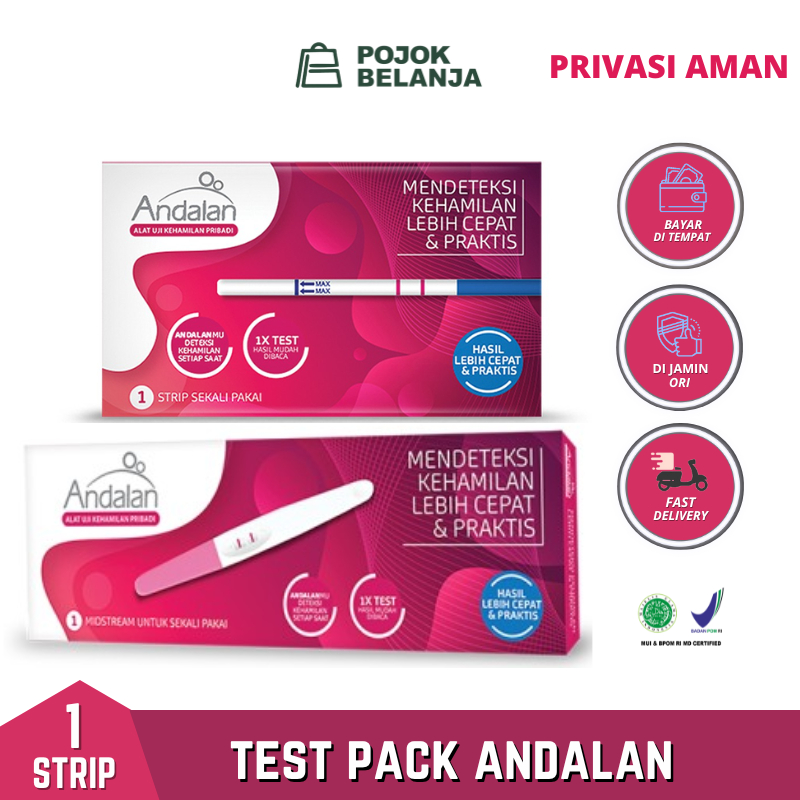 Jual Andalan Pregnancy Test Midstream Test Pack Kehamilan Testpack ...