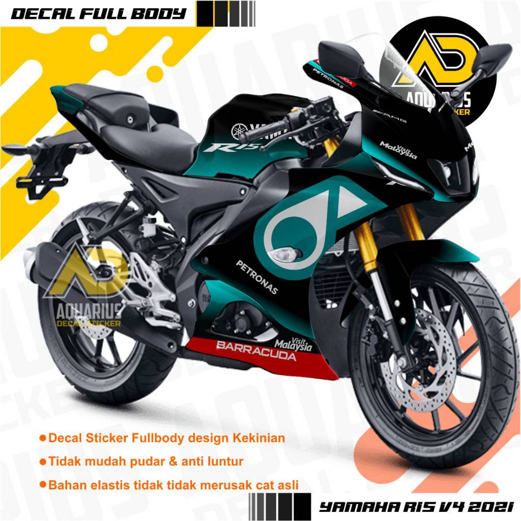 Jual Decal Fullbody R15 V4 2021 / Sticker Variasi Yamaha R15 V4 Full ...